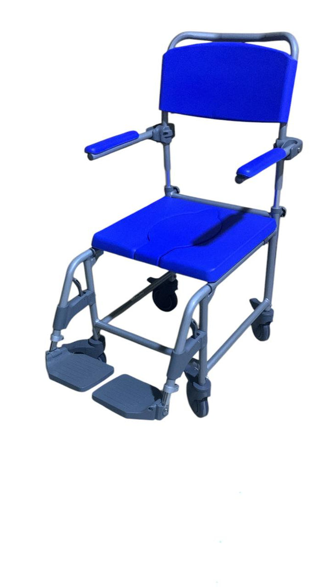 Lightweight Attendant Shower Commode Chair with castors – Dababonline.com