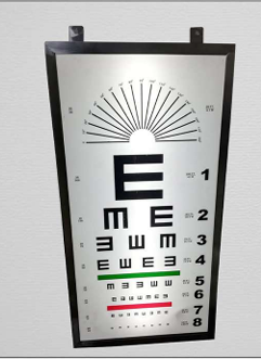 Electric Visual Testing Chart Visual Acuity Device – Dababonline.com