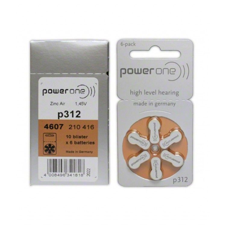 POWER ONE hearing aid Batteries (60 pcs) – Dababonline.com